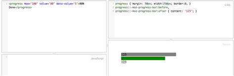 Html Css Content Attr On Html5 Progress Doesnt Work Stack Overflow
