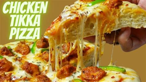 Chicken Pizza How To Make Pizza Without Oven Recipe Urdu And Hindi By