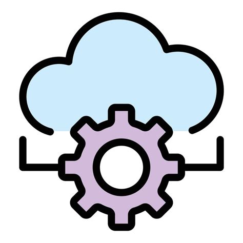 Api Cloud Gear Icon Vector Flat 21904161 Vector Art At Vecteezy