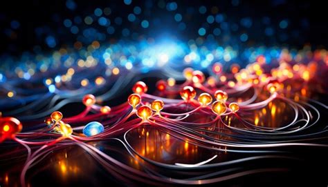 Premium Ai Image Quantum Computing Visualization Mysterious Dance Of Particles And Waves In