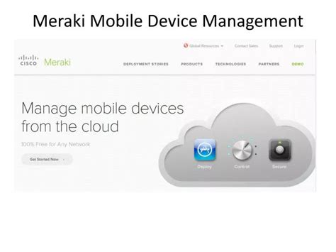Ppt Meraki Mobile Device Management Powerpoint Presentation Free Download Id 6864356