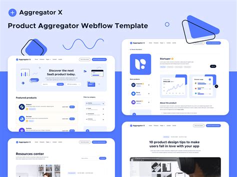 Aggregator X Directory Webflow Template Behance