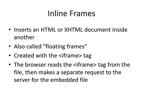 Ppt Lesson 9 Html Frames Powerpoint Presentation Free Download Id2199441