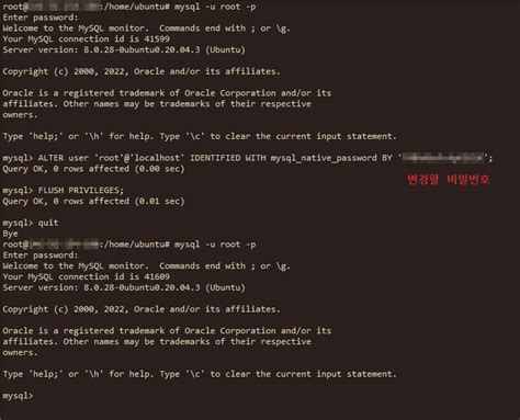 Mysql 8 0 버전 Root 비밀번호 변경하기 Thingso