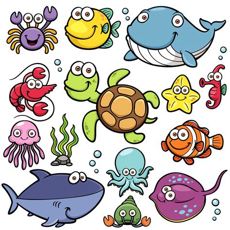 Premium Vector Sea Animals Cartoon