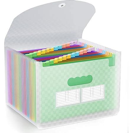 ThinkTex Expanding File Organisers Document Organiser With 24 Pockets Accordion Folder
