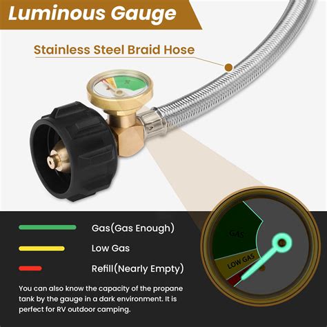 Aekops Rv Propane Regulator 2 Tank Hoses For Rv Trailer