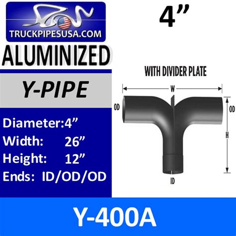 4 Inch Y-pipes for Big RIgs | 4" Y-PIPES