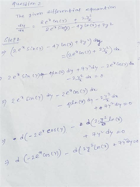 Solved The Given Differential Equation Has Solutions Of The Form F