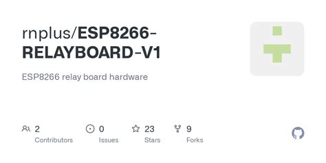 Github Rnplusesp8266 Relayboard V1 Esp8266 Relay Board Hardware