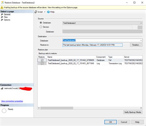 Резервное копирование и восстановление базы данных в Ms Sql Server