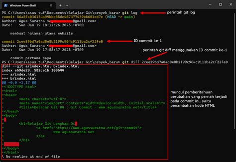 Tutorial Git 6 Melihat Perubahan Revisi Dengan Git Diff