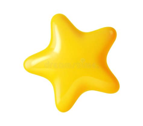Glossy Yellow Cartoon Playful Twinkle Shape Stock Illustrations 8