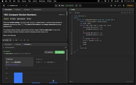 Jaiditya Batra On Linkedin 365daysofcode Codechallenge Compareversionnumbers Learningeveryday