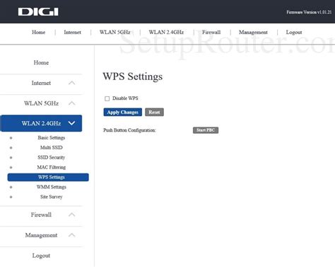KAON Media DIGI Screenshot WLAN2 4GHzWPSSettings