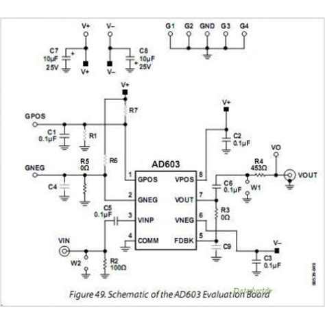 AD603AR Low Noise 90 MHz Variable Gain Amplifier