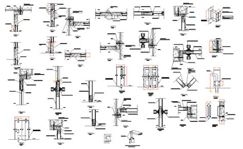 Main Metallic Gate Section And Installation Cad Drawing Details Dwg File Cadbull