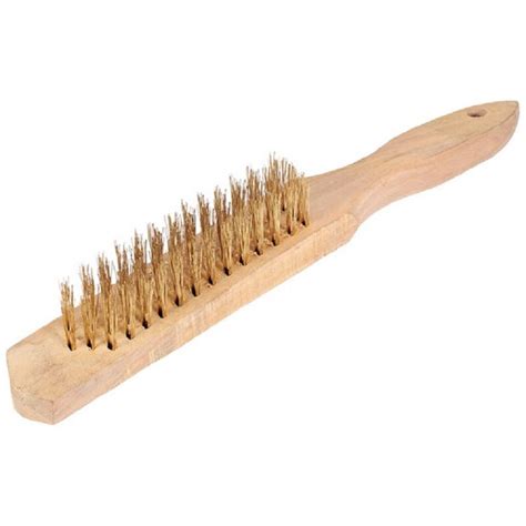 แปรงลวดทองเหลืองด้ามไม้มน Giantkingkong รุ่น Sj3017 ขนา Officemate