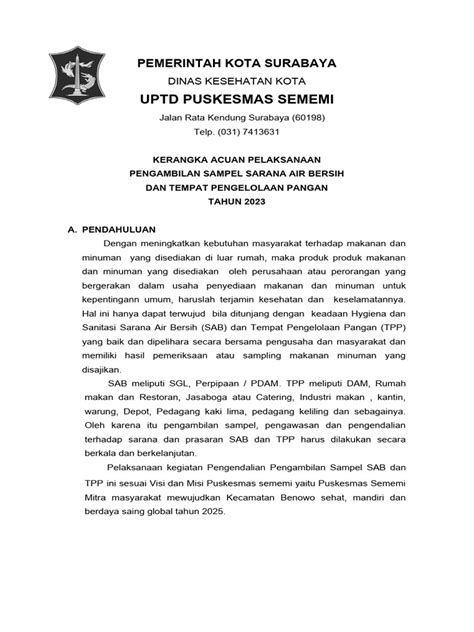 Edit Kak Pengambilan Sampel Sab Tpp 2023 Pdf