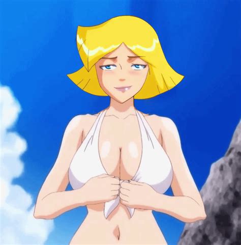 Rule 34 Animated Blonde Hair Bloodyblender Blue Eyes Boob Drop Breast