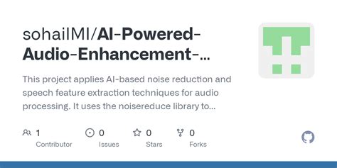 github sohailmi ai powered audio enhancement noise reduction mfcc