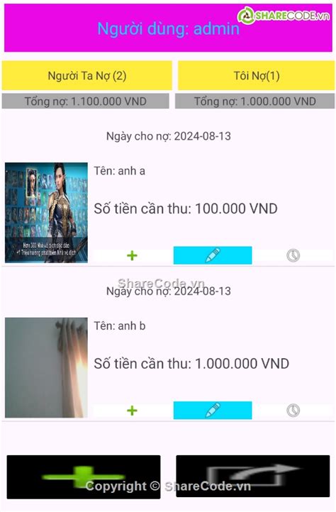 Download Full Code Android App Ghi Nợ Java Sqlsever Ngay