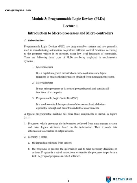 Intro To Mp And Mc Plc Pdf Programmable Logic Controller Central Processing Unit