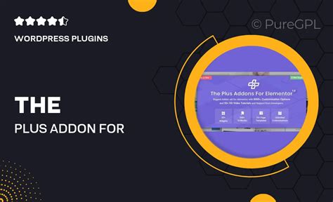 The Plus Addon For Elementor Page Builder Wordpress Plugin