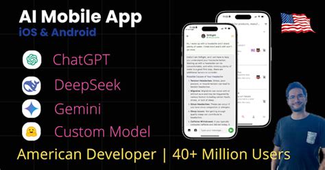 développer chatgpt deepseek application gemini pour ios android flutter