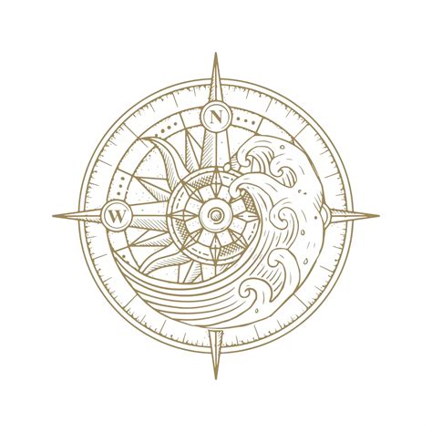 Compass Drawing Compass Rose Tattoo Compass Art Compass Tattoo Design Compass Logo Waves
