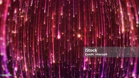 밝은 입자의 낙하의 3d 렌더링입니다 반짝하 고 빛나는 별표와 어두운 배경에 Starfall 개념에 대한 스톡 사진 및 기타 이미지 Istock