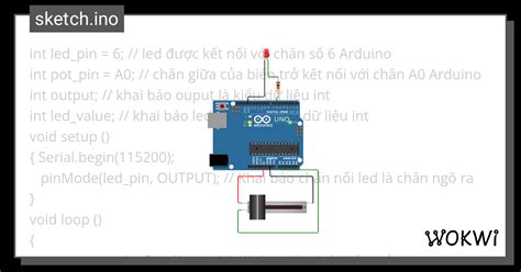 Biến Trở Copy Wokwi Esp32 Stm32 Arduino Simulator
