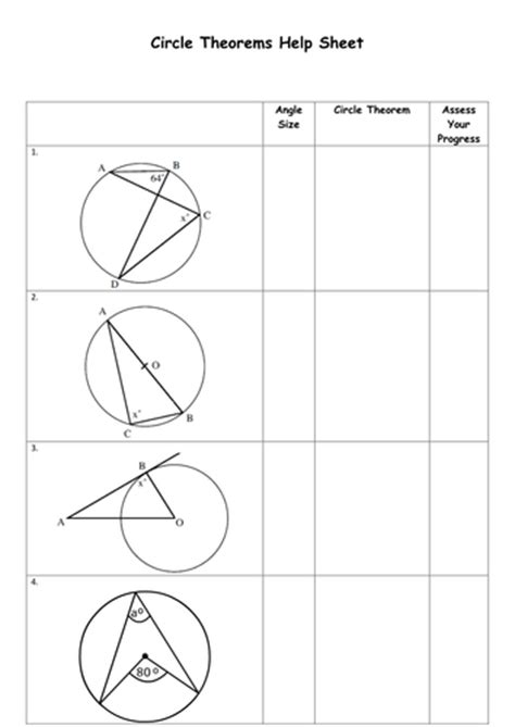 Circle Theorems Revision Lesson By Hclark08 Teaching Resources Tes