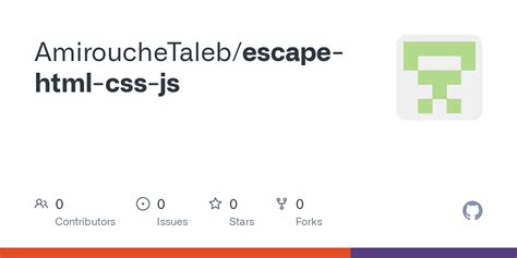 Github Amirouchetalebescape Html Css Js