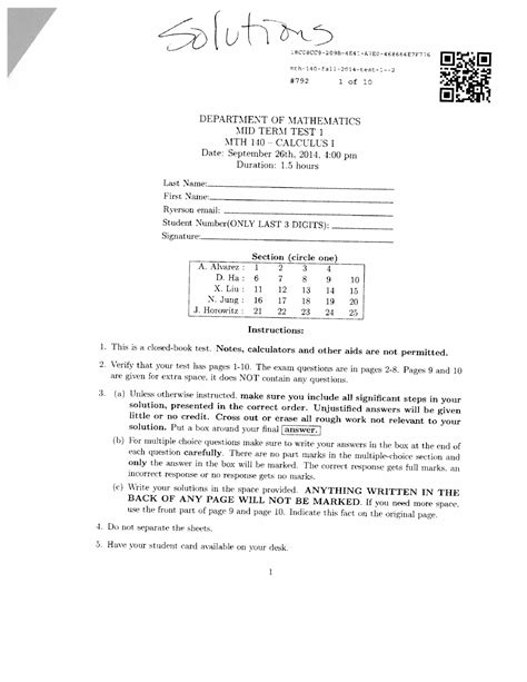 Exam 2014 Questions And Answers El E 1 Of 10 9 Of Mid Term Test 1