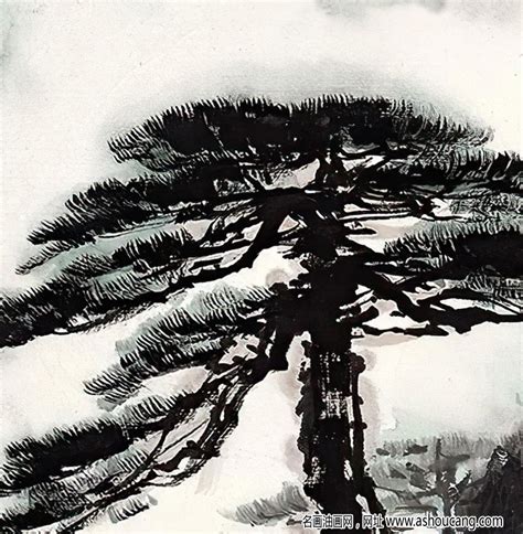 陈大章作品 黄山松云 6 高清大图下载 名画油画网