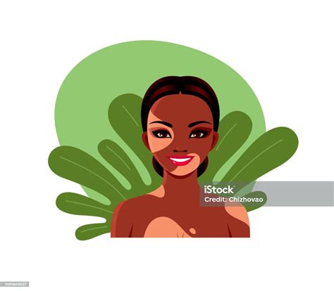 Vitiligo와 행복한 아프리카 계 미국인 여성의 초상화 다양성에 대한 스톡 벡터 아트 및 기타 이미지 다양성 백반증 아바타 Istock