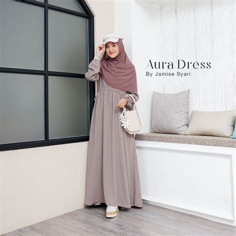 Jual Jamise Aura Dress New Color Tali Pinggang Shopee Indonesia