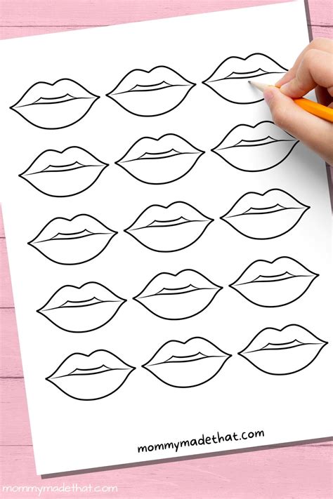 Lips Templates Free Printable Templates Printable Free Lip Stencil Lips Printable