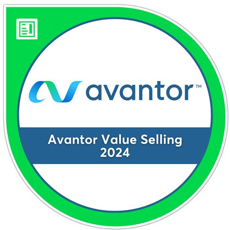 Avantor Value Selling Program Credly