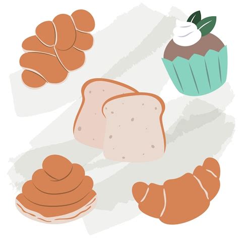 Premium Vector Set Vector Bread Icons Rye Whole Grain And Wheat Bread