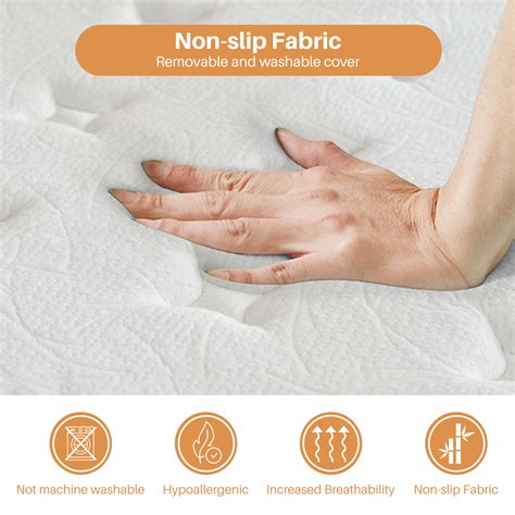 Iululu Twin Size Mattress 12 Inch Green Tea Memory Foam Medium Firm