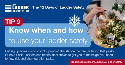 Festive Ladder Safety The Ladder Association