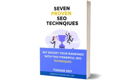 Seven Proven Seo Techniques Ebook Makesuccessonline