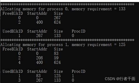 【自顶向下模块化编程】c语言实现首次循环首次适应分配算法首次适应算法c语言实现行者千面的博客 Csdn博客