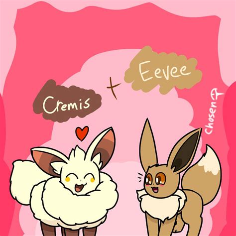 Cremis And Eevee By Chosen One On Deviantart