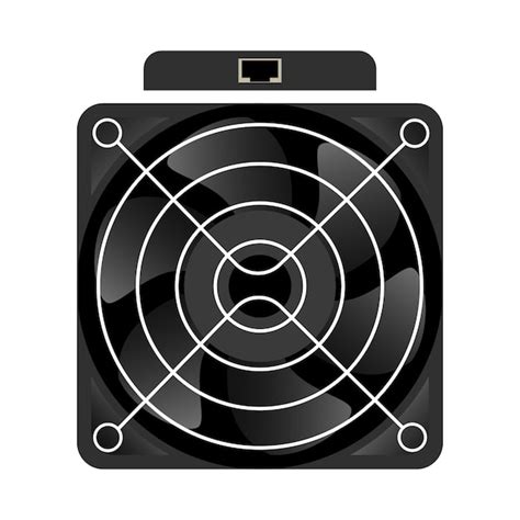 Premium Vector Asic Miner Logo Bitcoin Mining Machine