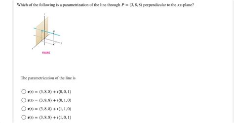 solved which of the following is a parametrization of the