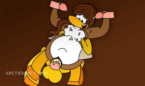 Rule 34 Avian Beak Bird Breasts Club Penguin Cum Female Handjob Male