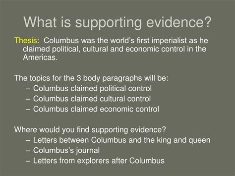 Ppt Supporting Evidence Aka “concrete Details” Powerpoint